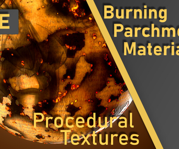 ArtStation - Burning Parchment Material | Resources