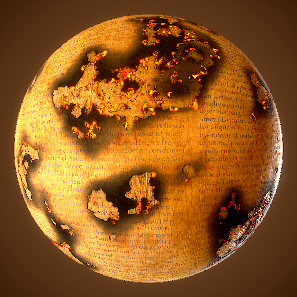 ArtStation - Burning Parchment Material | Resources