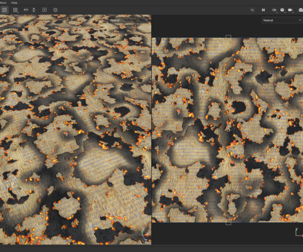 ArtStation - Burning Parchment Material | Resources