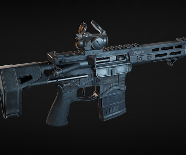 ArtStation - Saint Edge PDW (Free Asset) | Game Assets