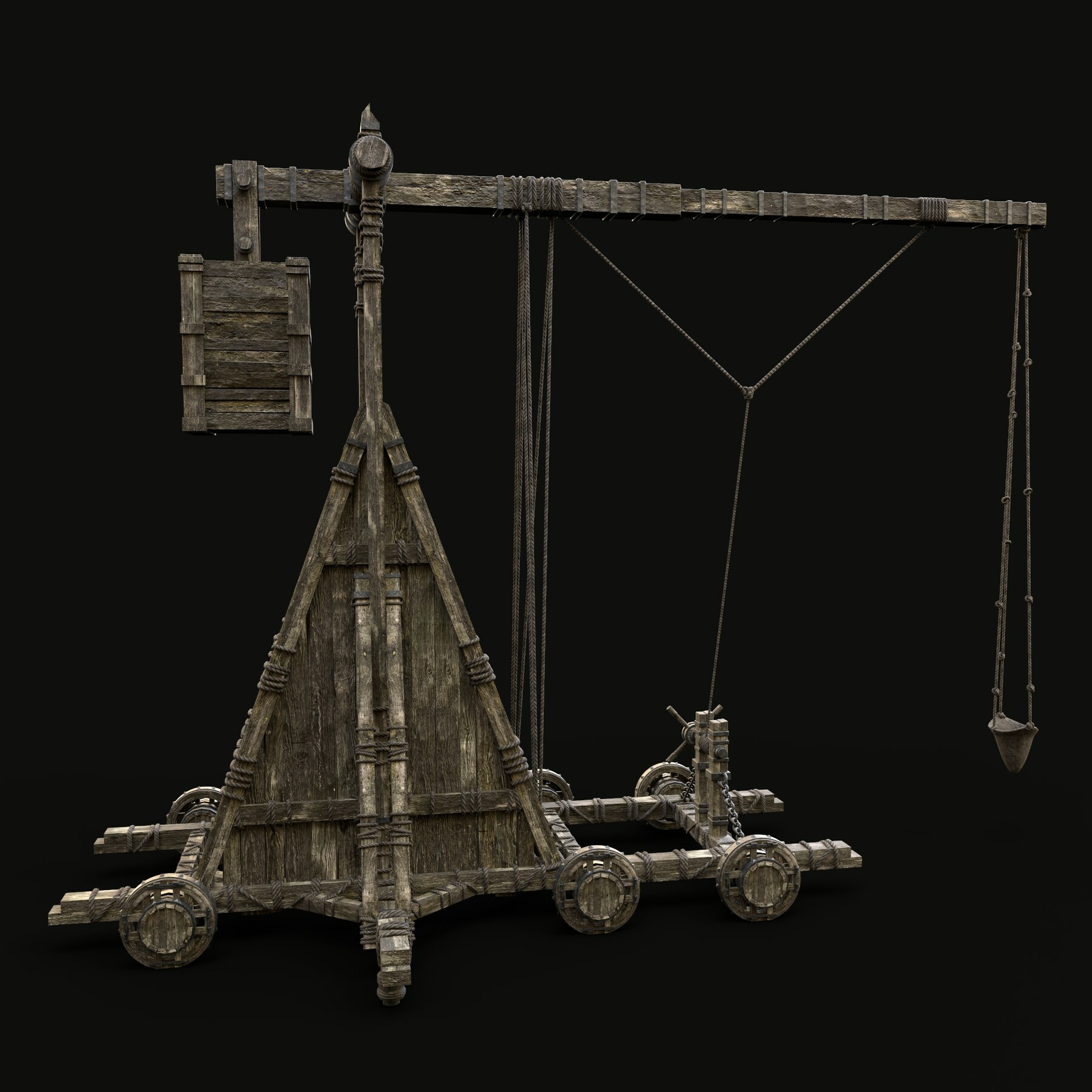 ArtStation - TREBUCHET CONSTRUCTION WAR MACHINE MEDIEVAL SIEGE ENGINE ...