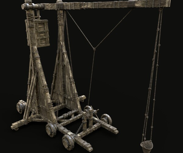 ArtStation - TREBUCHET CONSTRUCTION WAR MACHINE MEDIEVAL SIEGE ENGINE ...