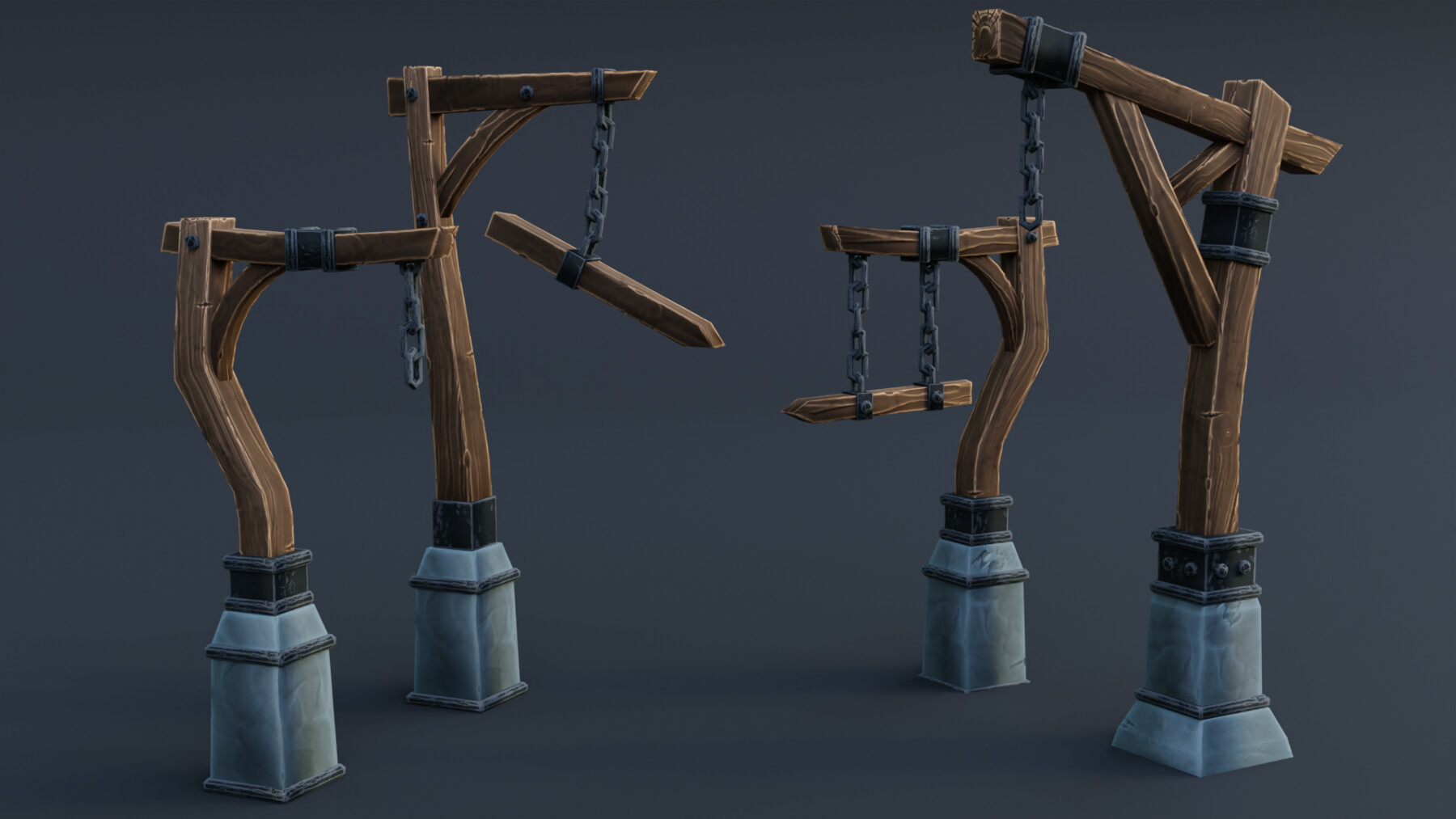 ArtStation - Stylized Sign Post Bundle | Game Assets