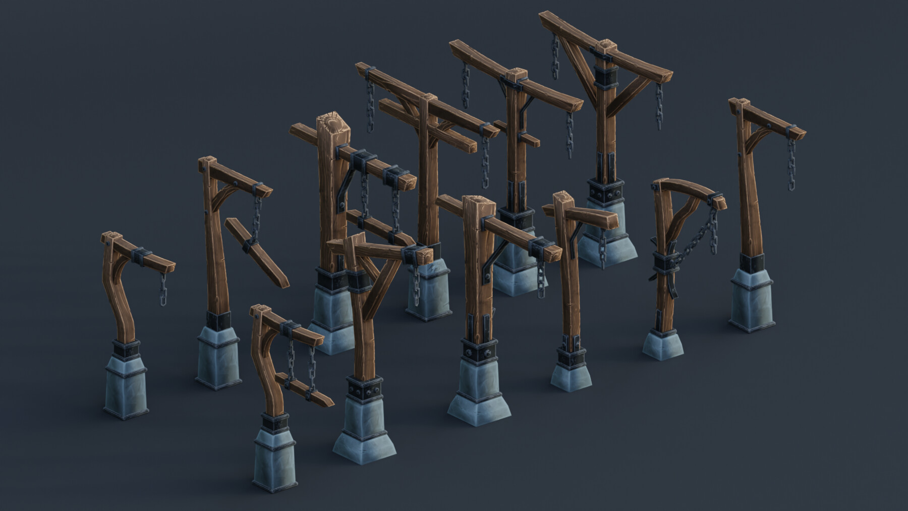 ArtStation - Stylized Sign Post Bundle | Game Assets