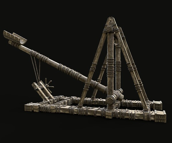 ArtStation - CATAPULT MEDIEVAL SIEGE ENGINE WAR MACHINE BATTLE WEAPON ...