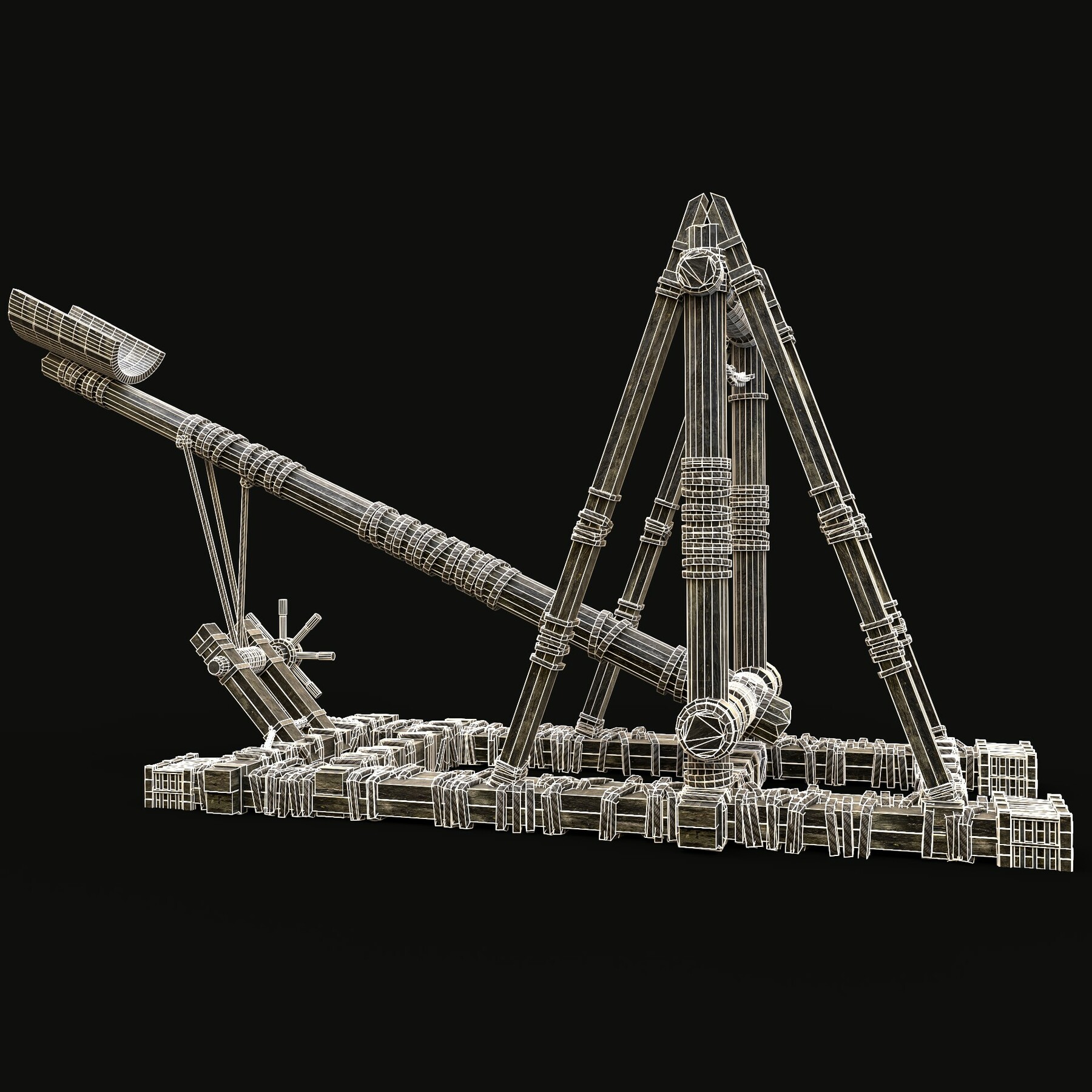 ArtStation - CATAPULT MEDIEVAL SIEGE ENGINE WAR MACHINE BATTLE WEAPON ...