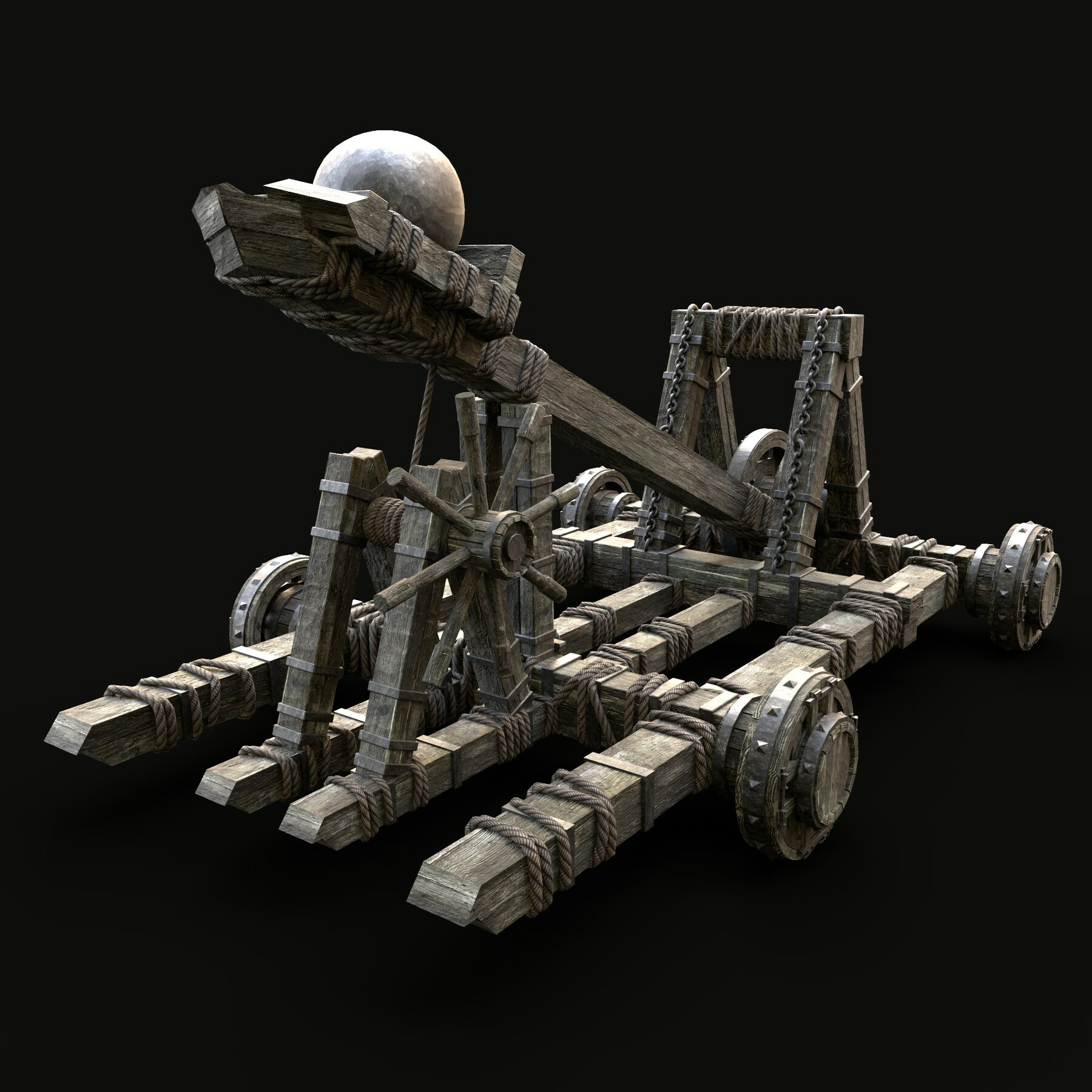 ArtStation - CATAPULT MEDIEVAL SIEGE ENGINE WAR MACHINE BATTLE VEHICLE ...