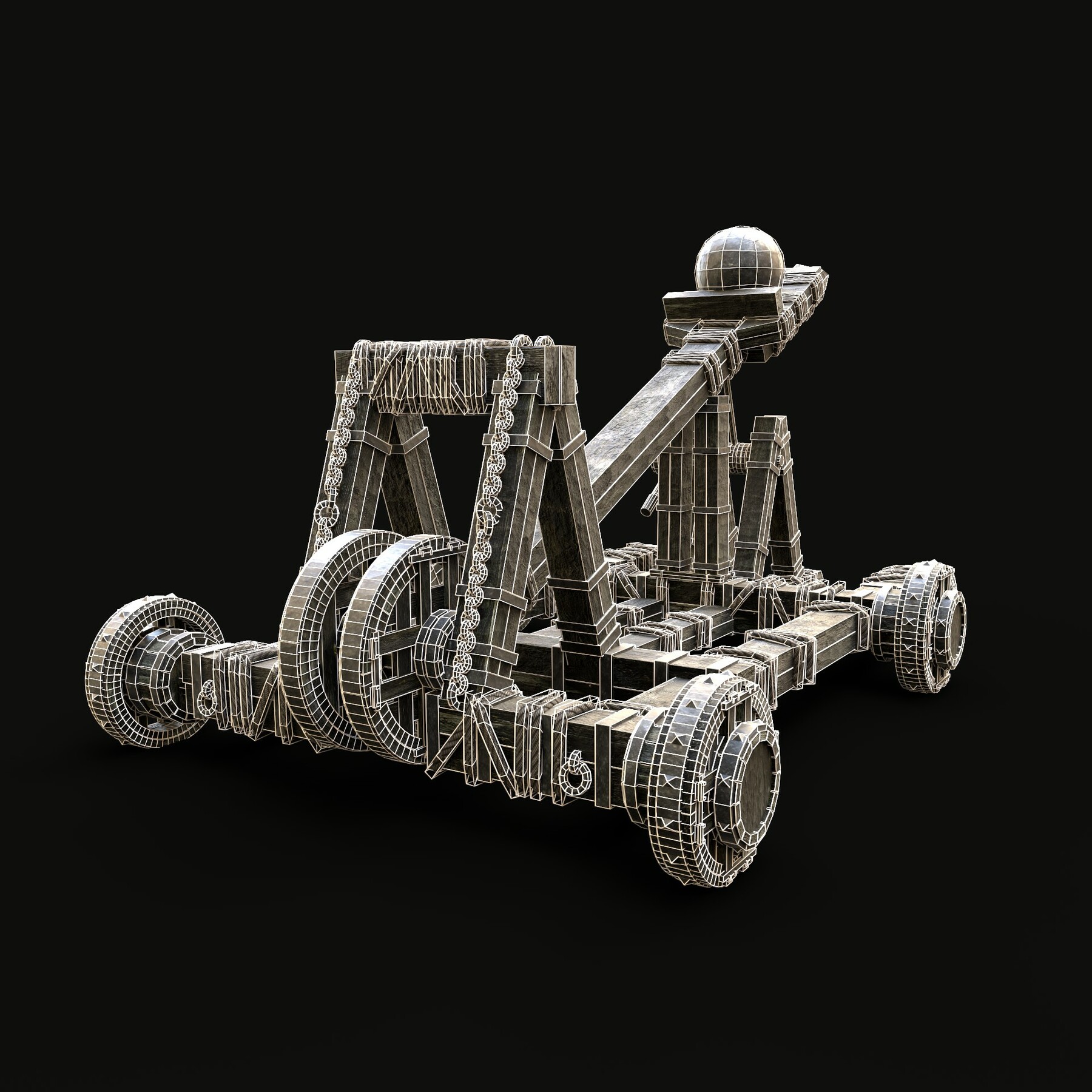 ArtStation - CATAPULT MEDIEVAL SIEGE ENGINE WAR MACHINE BATTLE VEHICLE ...