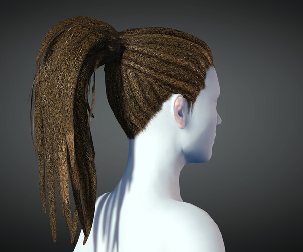 ArtStation - Dreads Hair Rasta low poly | Resources