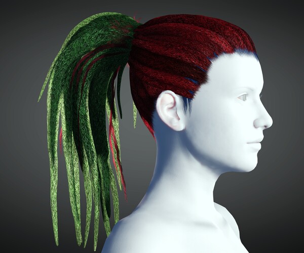 ArtStation - Dreads Hair Rasta low poly | Resources