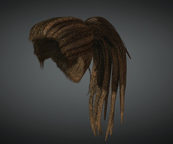 ArtStation - Dreads Hair Rasta low poly | Resources