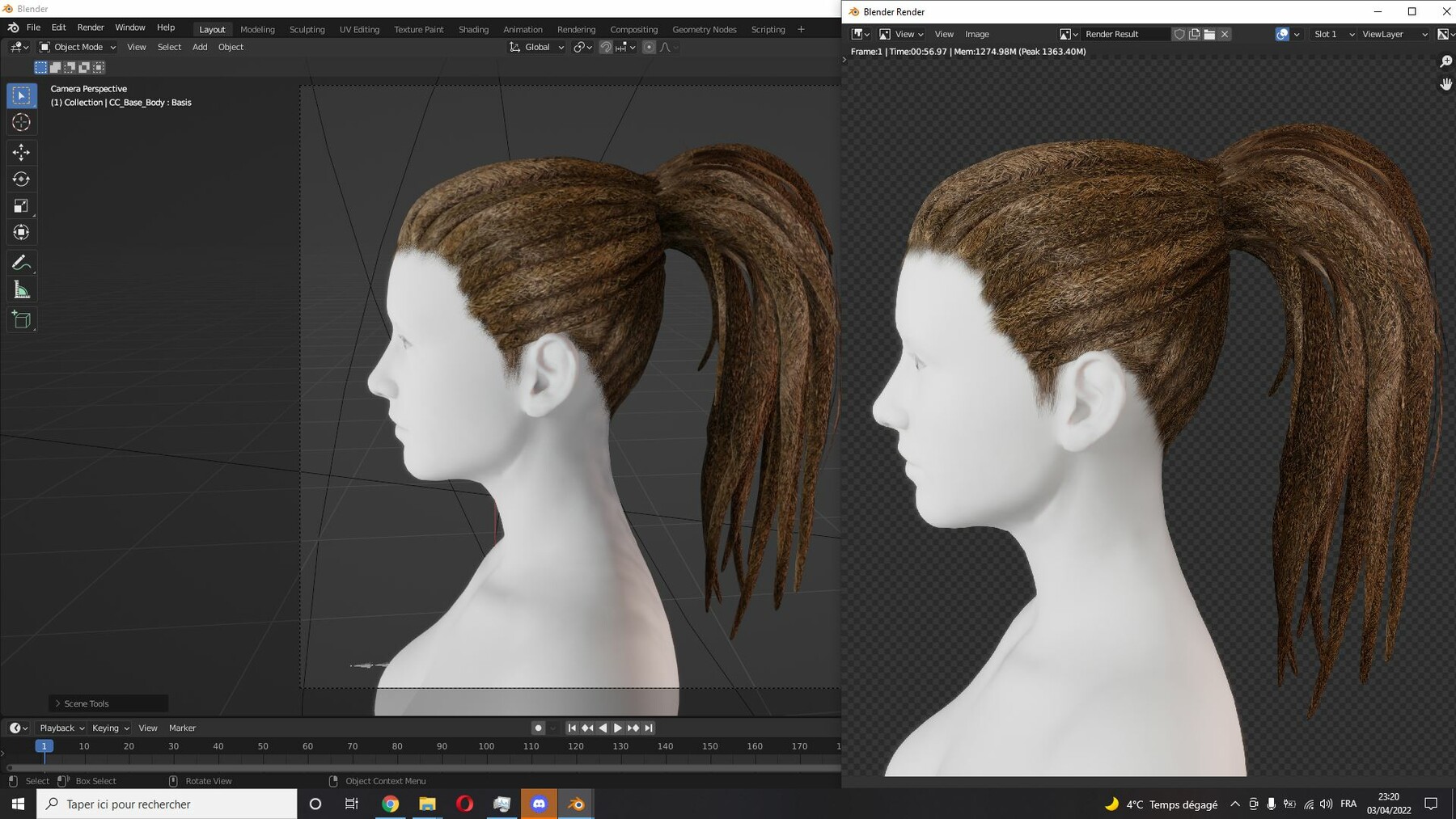 ArtStation - Dreads Hair Rasta low poly | Resources