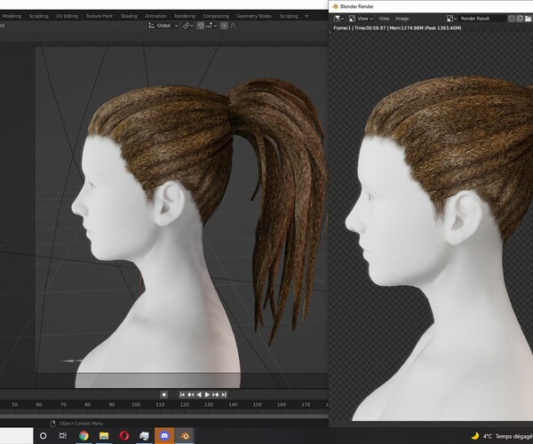 ArtStation - Dreads Hair Rasta low poly | Resources