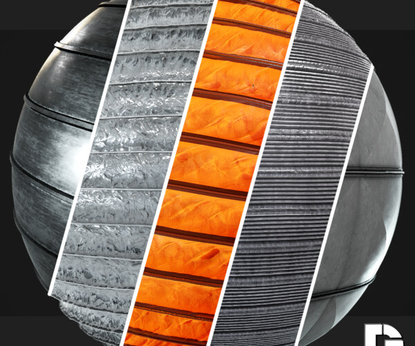 ArtStation - Duct Material Set - Substance Designer | Game Assets