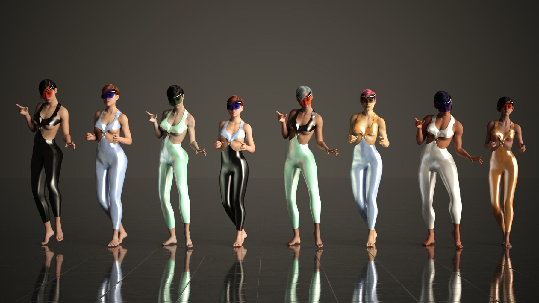 ArtStation - Hypno Girl 2 Outfit for Genesis 8 and 8.1 (DAZ Studio) | Game Assets