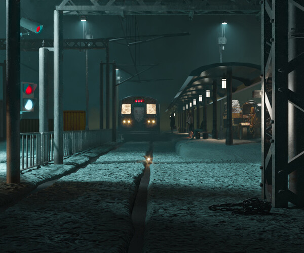 ArtStation - train yard | Resources