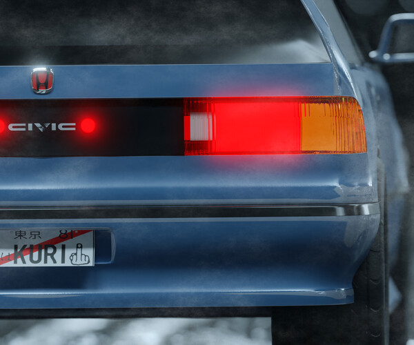 ArtStation - Honda Civic ED7 | Game Assets