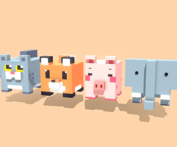 ArtStation - cube animals collection | Game Assets