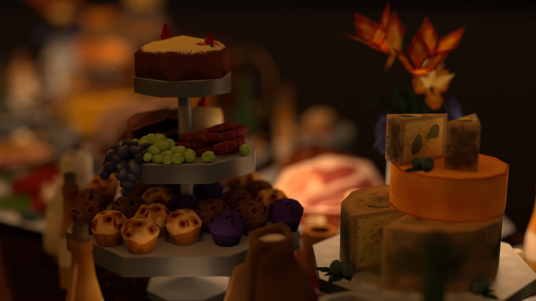 ArtStation - Fantasy Feast Food and Tableware Asset | Game Assets