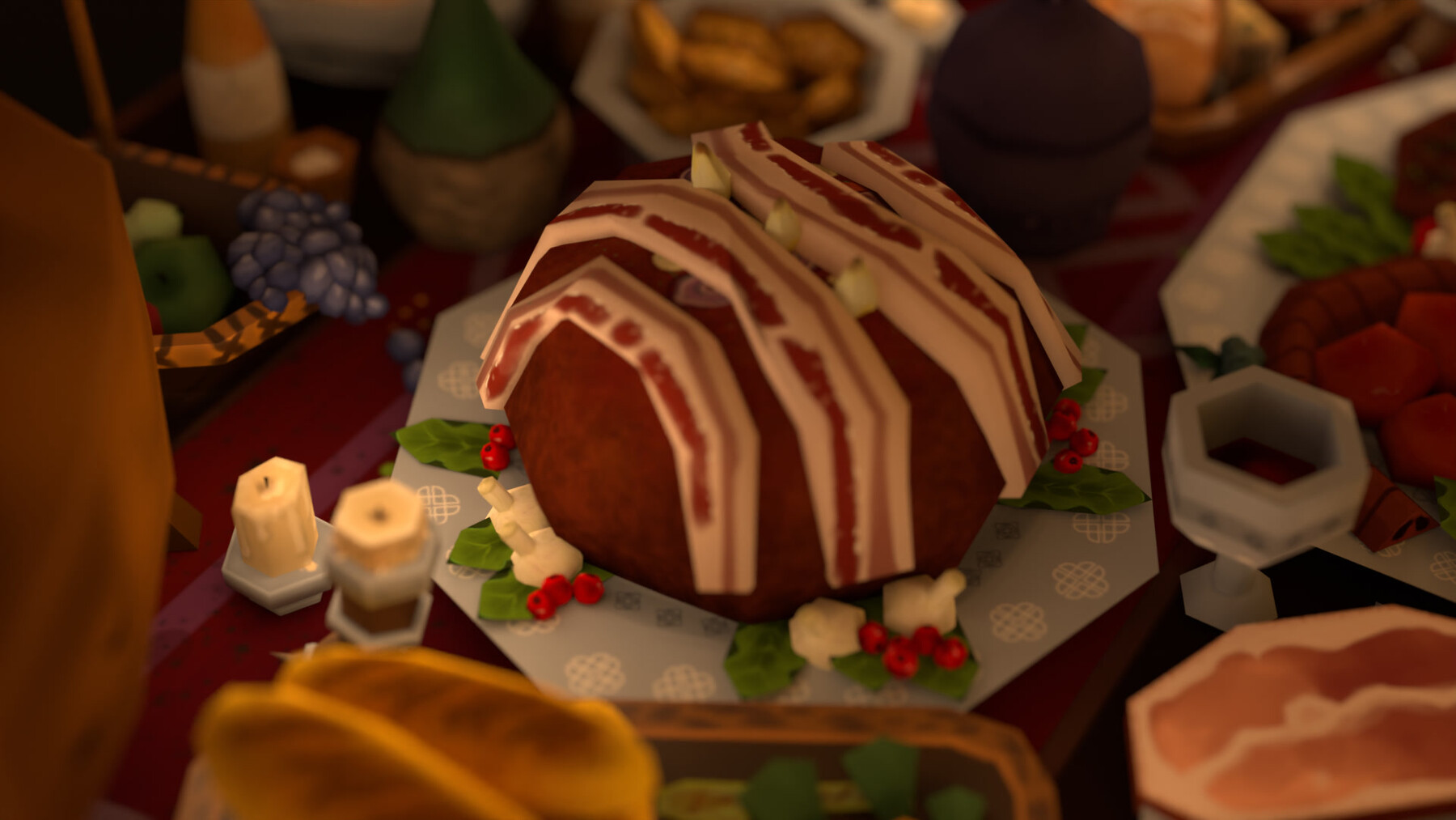 ArtStation - Fantasy Feast Food and Tableware Asset | Game Assets