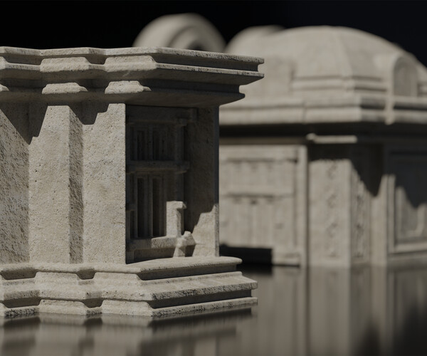 ArtStation - Ancient Indian Temple Architecture - 3D Kitbashing Asset ...
