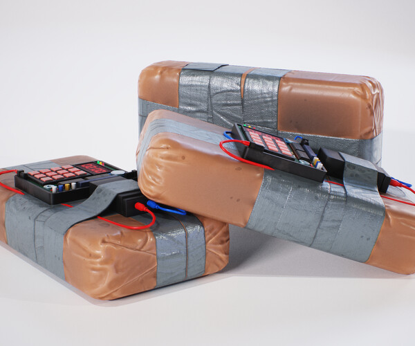 ArtStation - C4 explosives (Real Time) | Game Assets