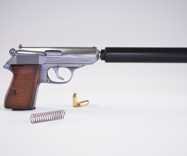 ArtStation - PP72 Silecened Pistol | Game Assets