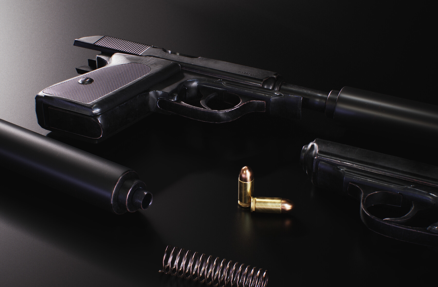 ArtStation - PP72 Silecened Pistol | Game Assets