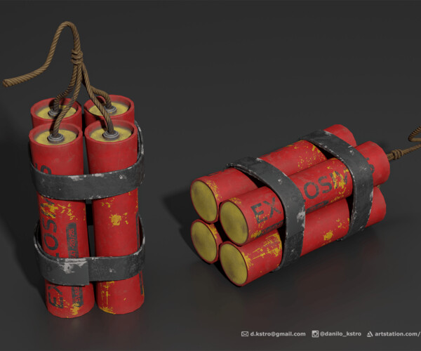 ArtStation - Dynamite | Lowpoly | 4k Textures | Game Assets