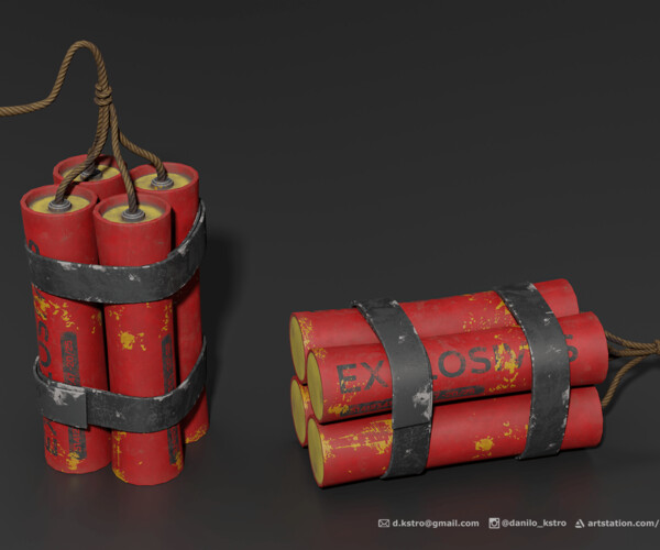 ArtStation - Dynamite | Lowpoly | 4k Textures | Game Assets