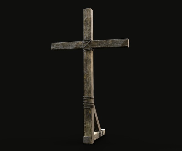 ArtStation - CROSS BIBLICAL JESUS CHRIST GOD SYMBOL WOODEN TORMENT ...