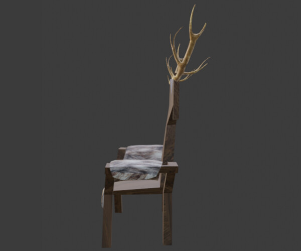 ArtStation - Deer Barbarian Throne | Game Assets