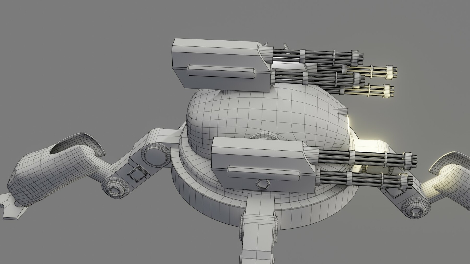 ArtStation - Sci Fi Quad Bot - Low Poly - Game Ready - PBR | Game Assets