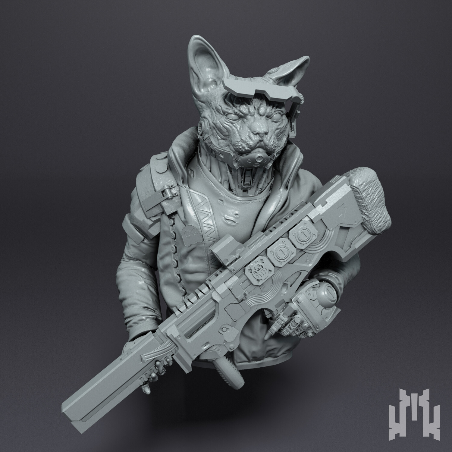 ArtStation - Cybercat 2077 - STL | Resources