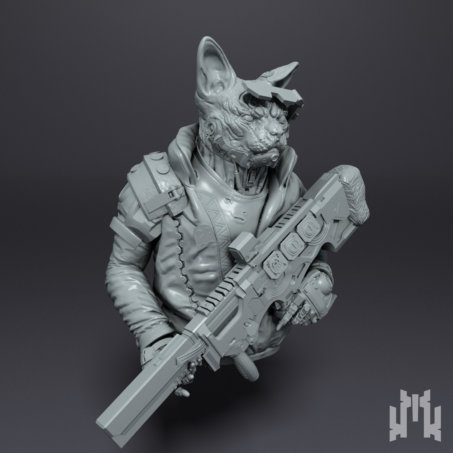 ArtStation - Cybercat 2077 - STL | Resources