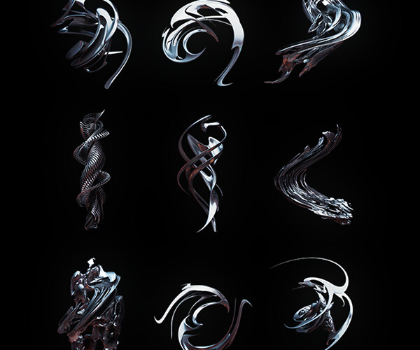 ArtStation - 17 CHROMATIC SHAPES ASSET PACK | Resources