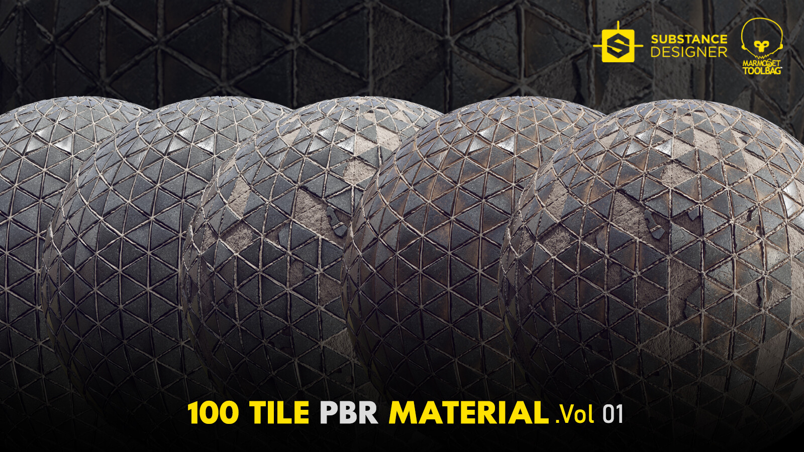 ArtStation - Tile PBR Materials |Vol 01 | Game Assets