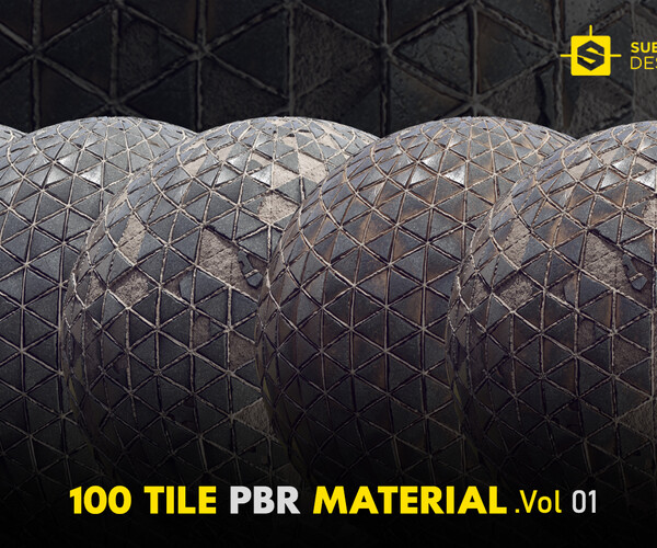 ArtStation - Tile PBR Materials |Vol 01 | Game Assets
