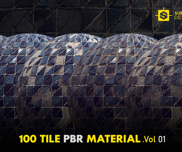 ArtStation - Tile PBR Materials |Vol 01 | Game Assets