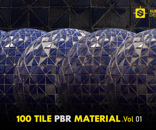 ArtStation - Tile PBR Materials |Vol 01 | Game Assets