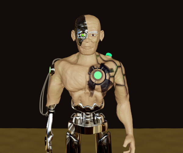 ArtStation - Cyborg- grandpa | Resources