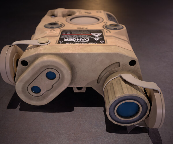 ArtStation - AN/PEQ-15 Laser Sight Game Asset Attachment for Unity and ...