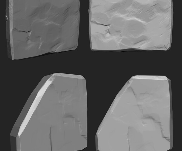 ArtStation - Stylized Stone IMM Brushes 50 in one Vol. 4 | Brushes