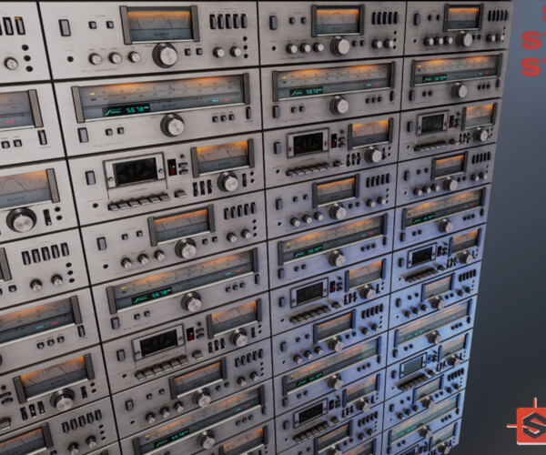 ArtStation - Stereo System Material - SBS + SBSAR + Free 2K Textures ...