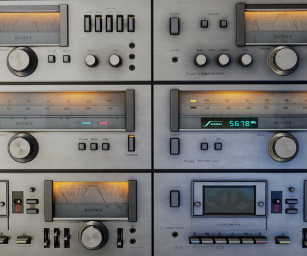 ArtStation - Stereo System Material - SBS + SBSAR + Free 2K Textures ...