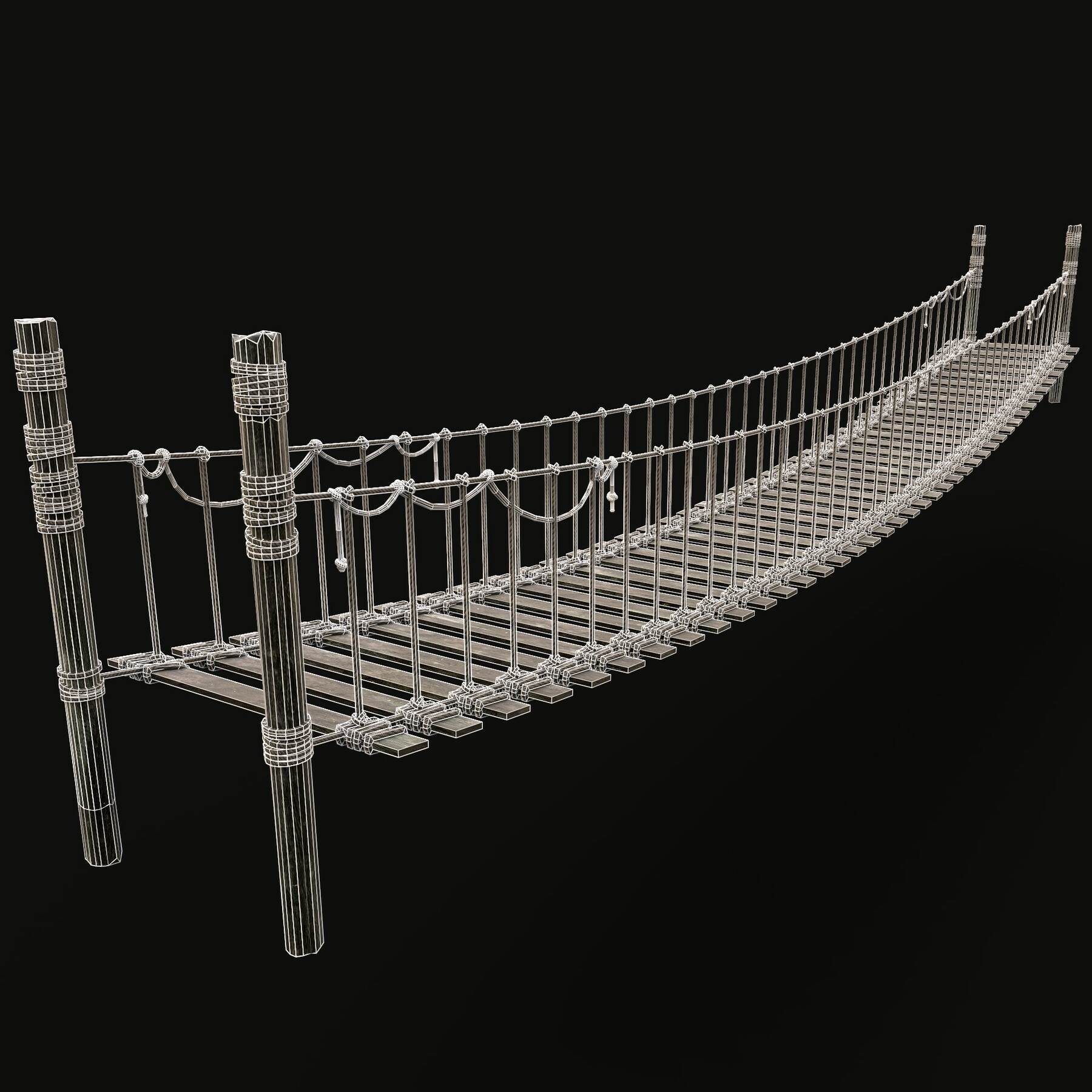 ArtStation - ROPE BRIDGE WOODEN PLATFORM CONSTRUCTION AAA NEXTGEN ...