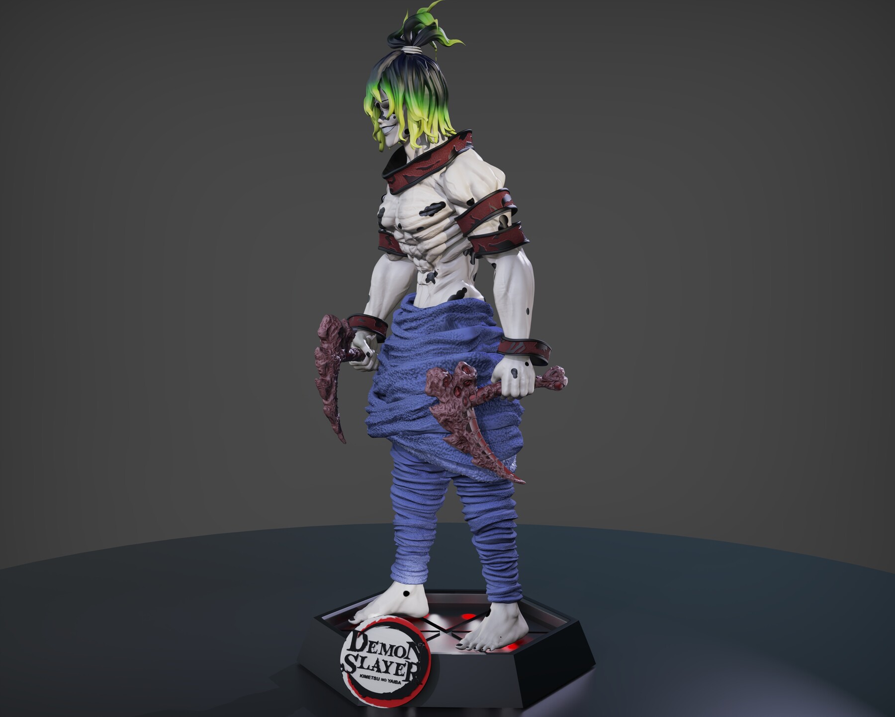 ArtStation - Demon Slayer : Gyutaro Shabana 3D print model | Resources