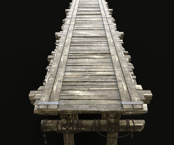 ArtStation - WOODEN BRIDGE MEDIEVAL PLATFORM CONSTRUCTION PACK ...