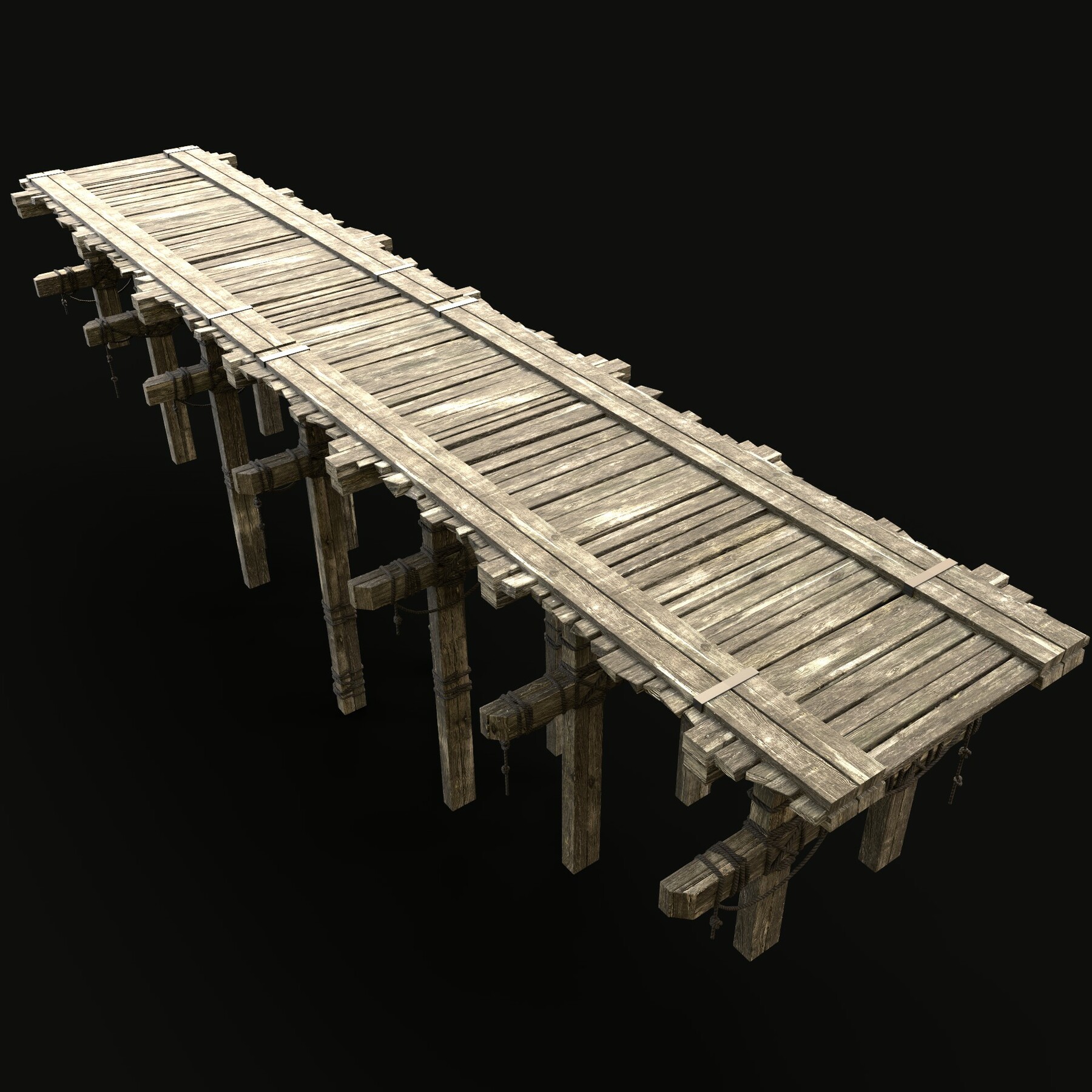 ArtStation - WOODEN BRIDGE MEDIEVAL PLATFORM CONSTRUCTION PACK ...