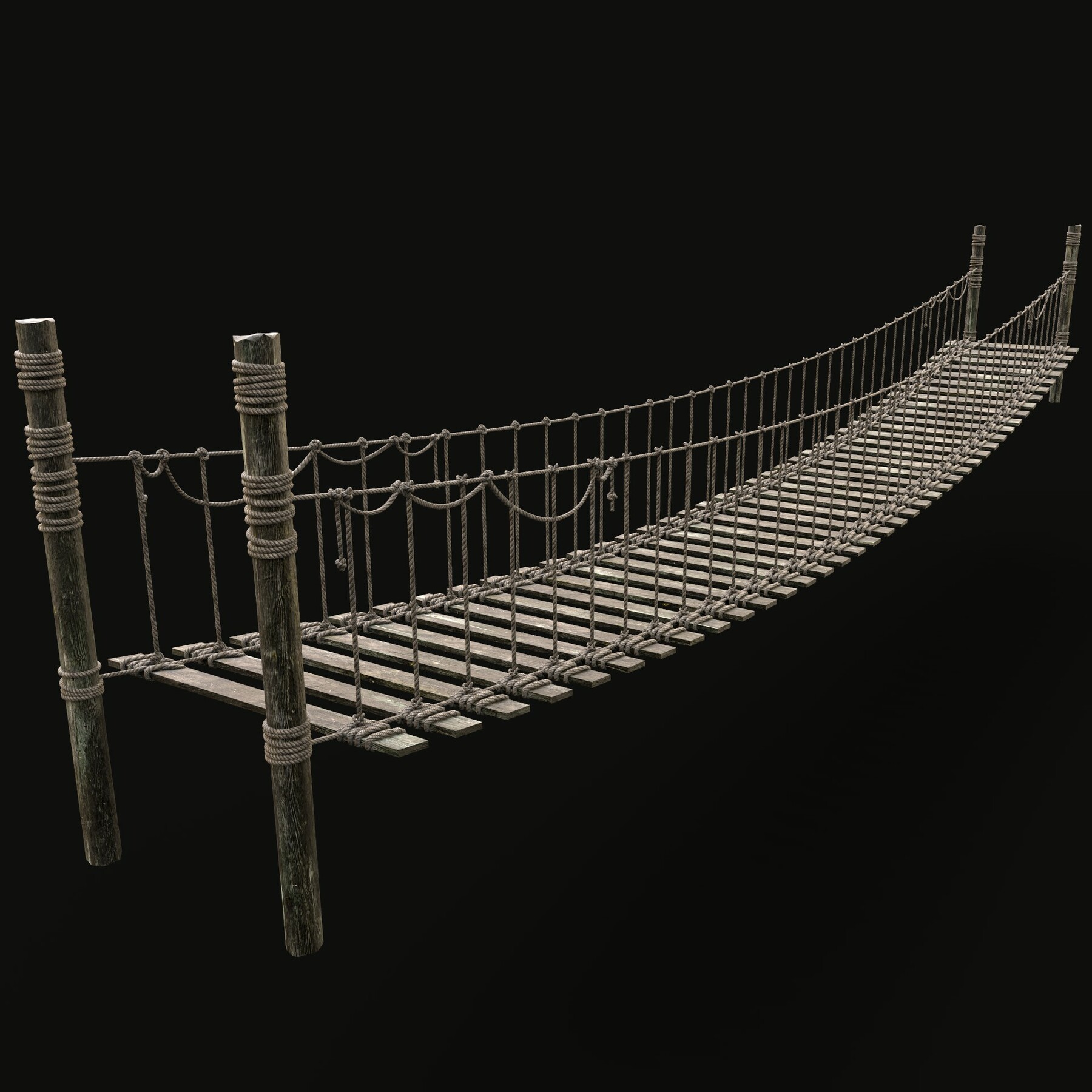 ArtStation - WOODEN BRIDGE MEDIEVAL PLATFORM CONSTRUCTION PACK ...